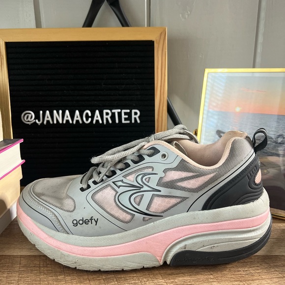 Gdefy | Shoes | Gdefy Womens Gravity Defy Ion Athletic Shoes Pinkgray 9 ...